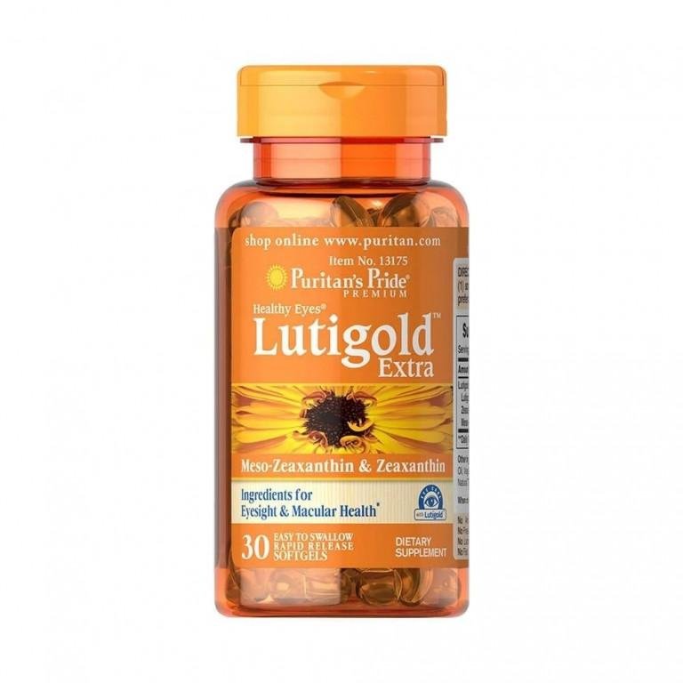 Puritan's Pride, Lutigold Extra with Zeaxanthin, Healthy Eyes 30 Rapid ...